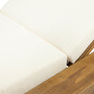 Ursula Outdoor Acacia Wood Chaise Lounge and Cushion Sets (Set of 2 ...