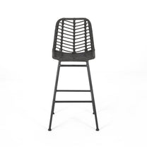 Jessie Outdoor Wicker Barstools (Set of 2) – GDFStudio