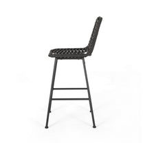 Jessie Outdoor Wicker Barstools (Set of 2) – GDFStudio