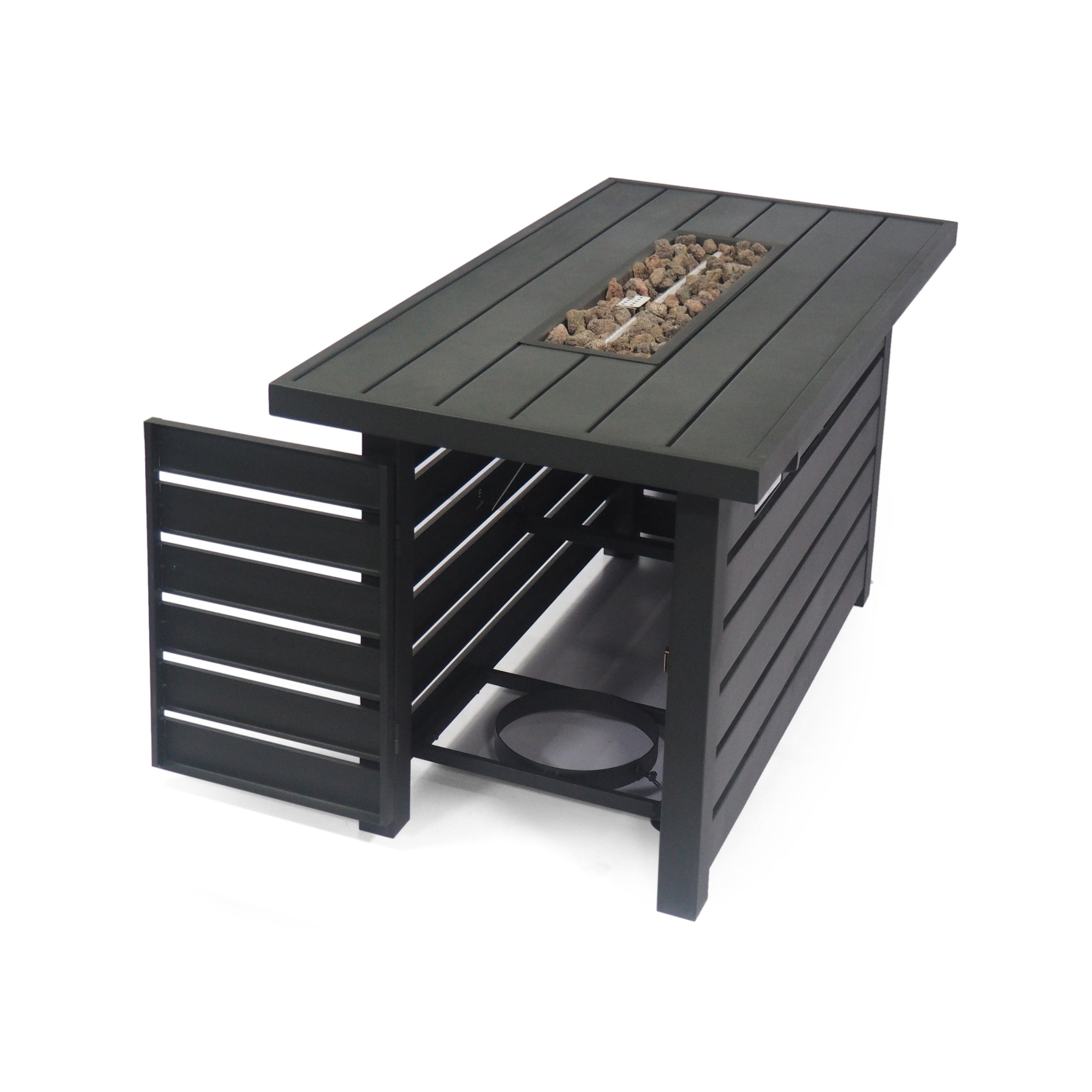 Moira Rectangular Iron Fire Pit – GDFStudio