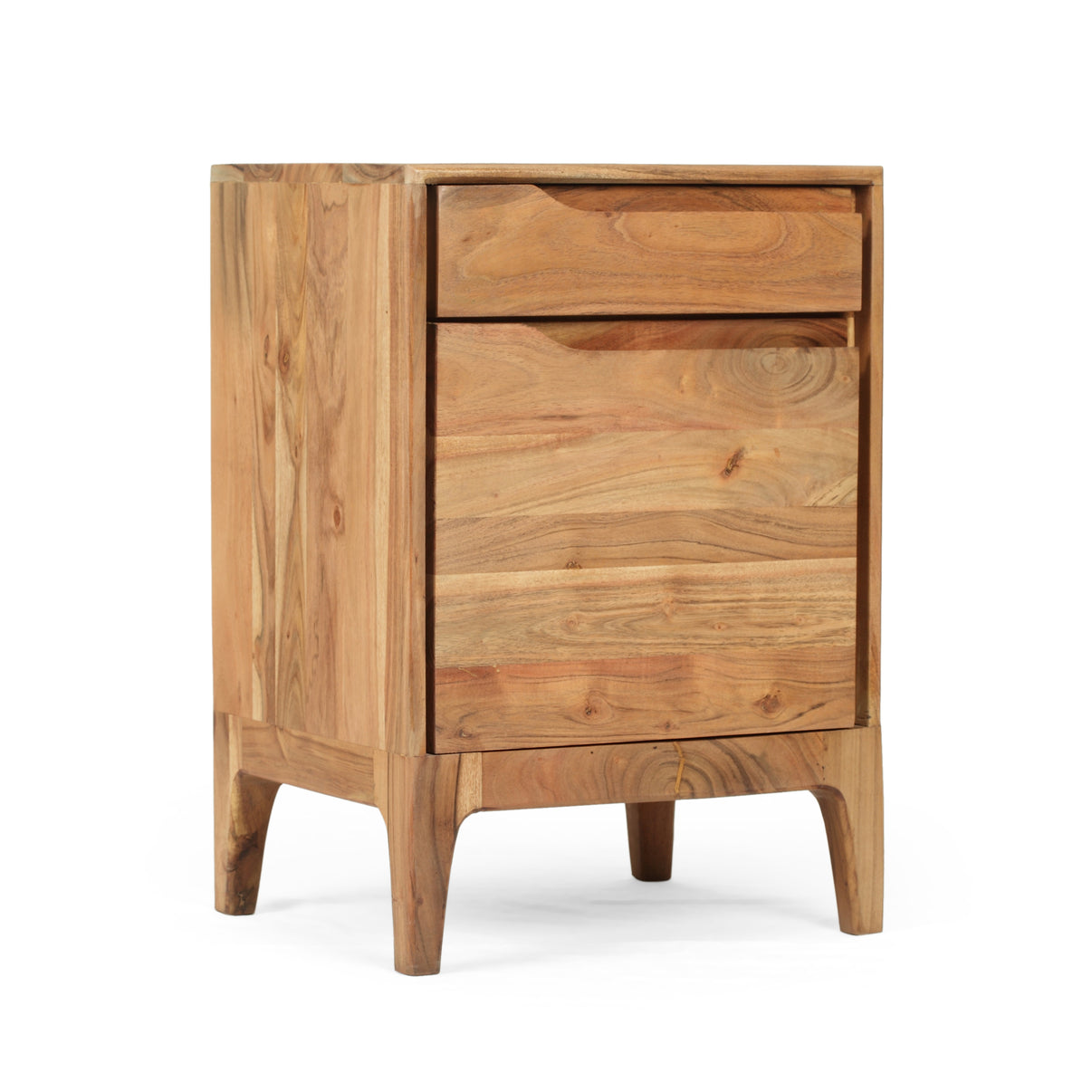 Letitia Modern Acacia Wood Side Table – GDFStudio