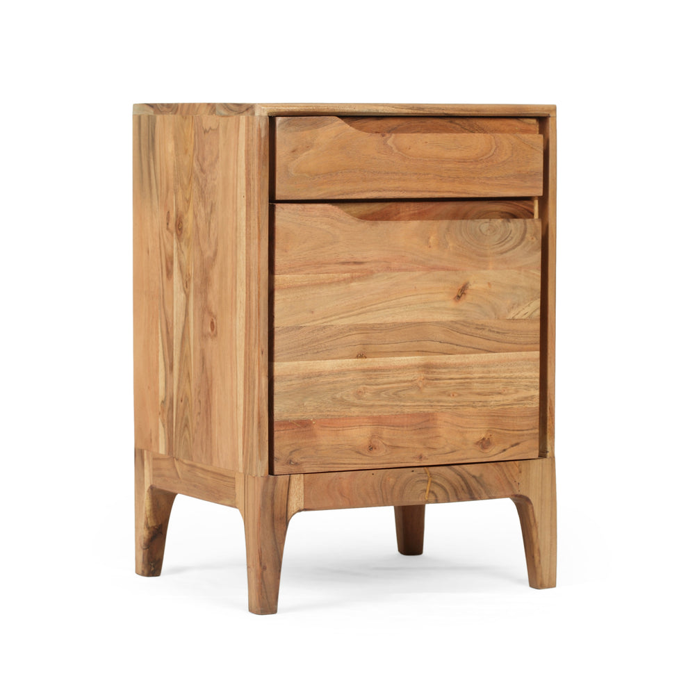 Letitia Modern Acacia Wood Side Table – GDFStudio