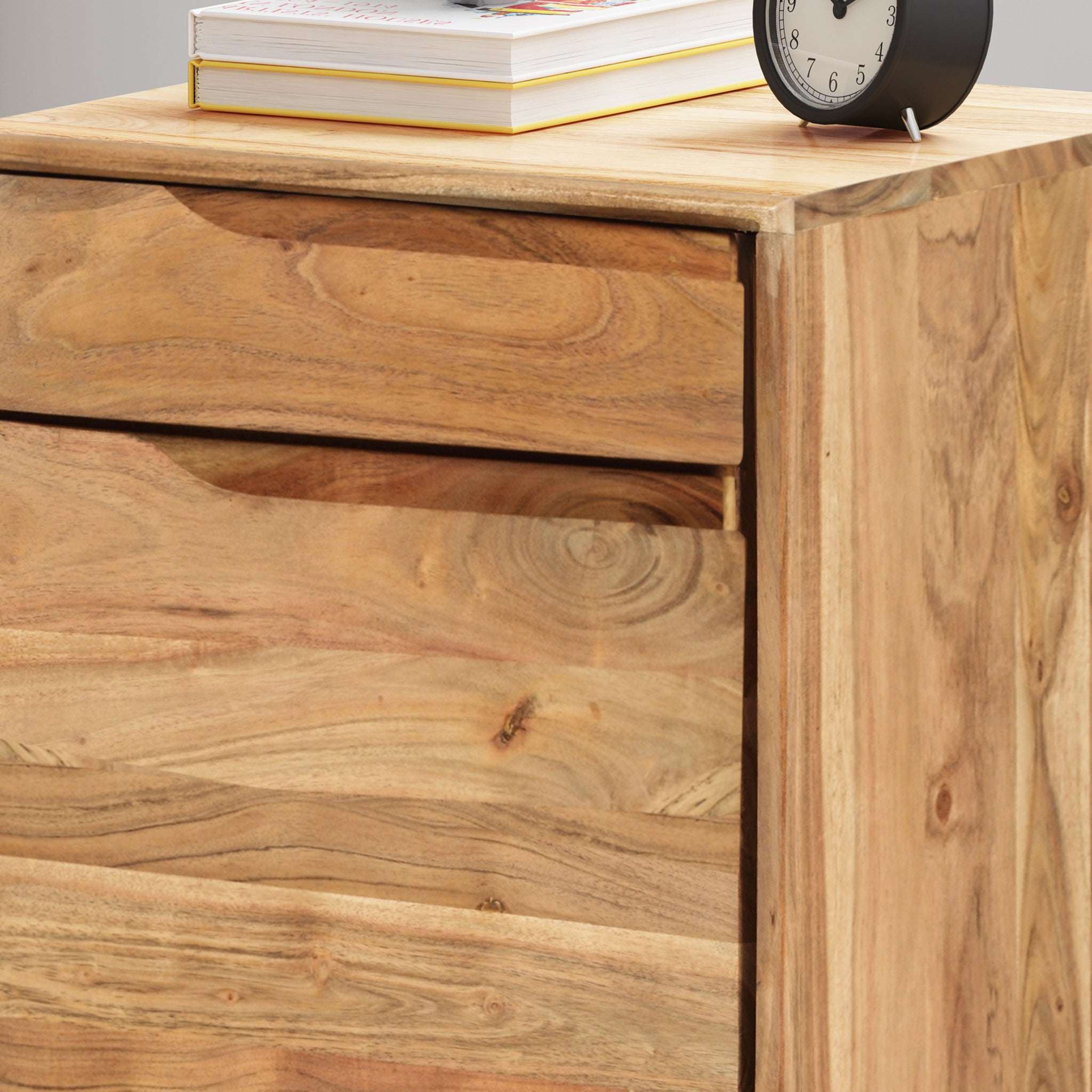 Letitia Modern Acacia Wood Side Table – GDFStudio