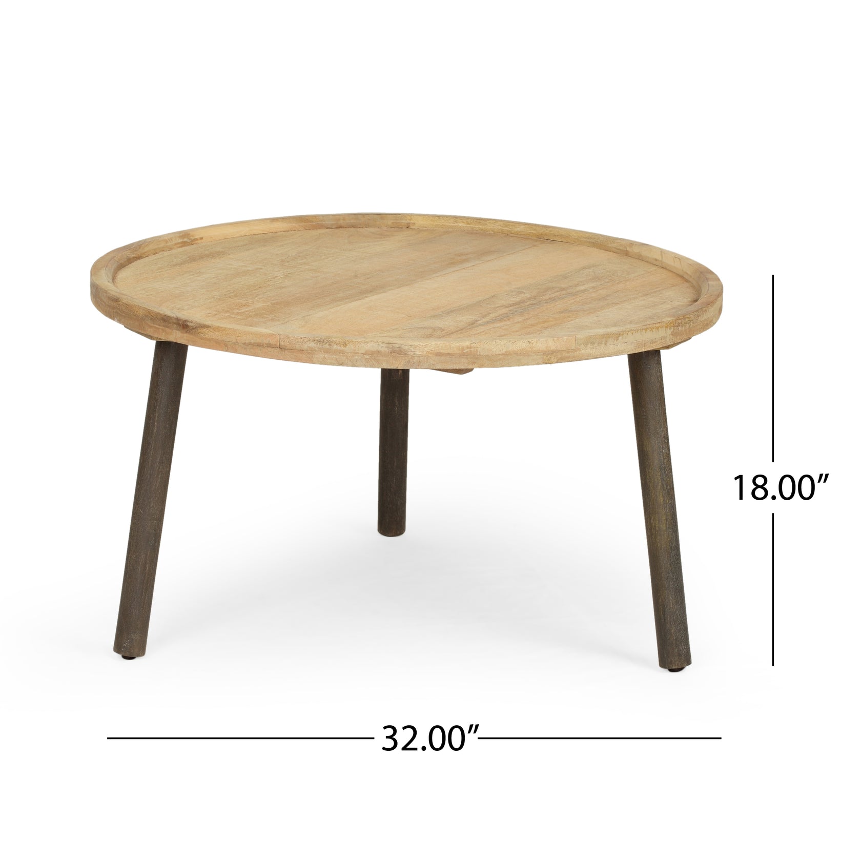 Merry Round Mango Wood Coffee Table – GDFStudio