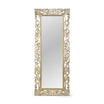 Sarah Traditional Standing Mirror with Floral Carved Frame – GDFStudio