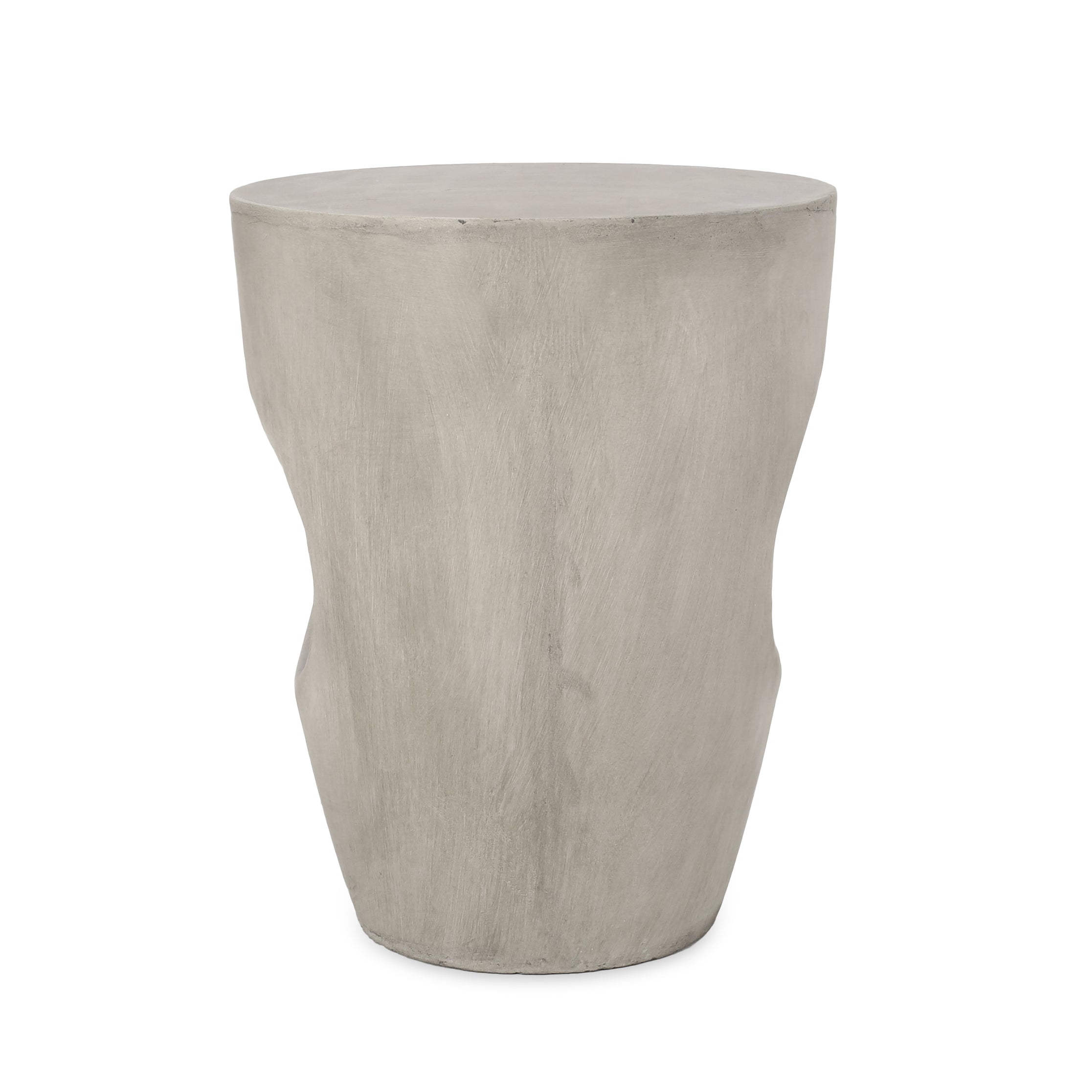 Columbus Outdoor Contemporary Lightweight Concrete Accent Side Table ...
