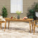Yugan Outdoor Rustic Acacia Wood Dining Table – GDFStudio