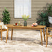 Yugan Outdoor Rustic Acacia Wood Dining Table – GDFStudio