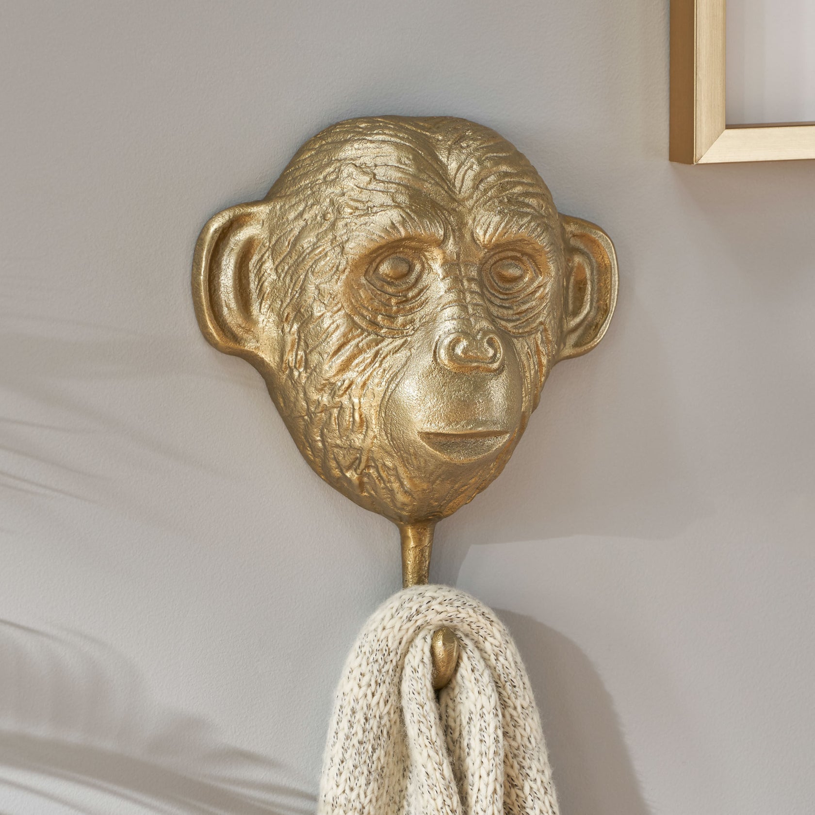 Austell Handcrafted Aluminum Monkey Wall Hook – GDFStudio