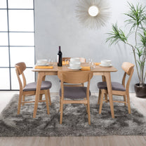 Helen Mid-Century Modern 5 Piece Dining Set – GDFStudio