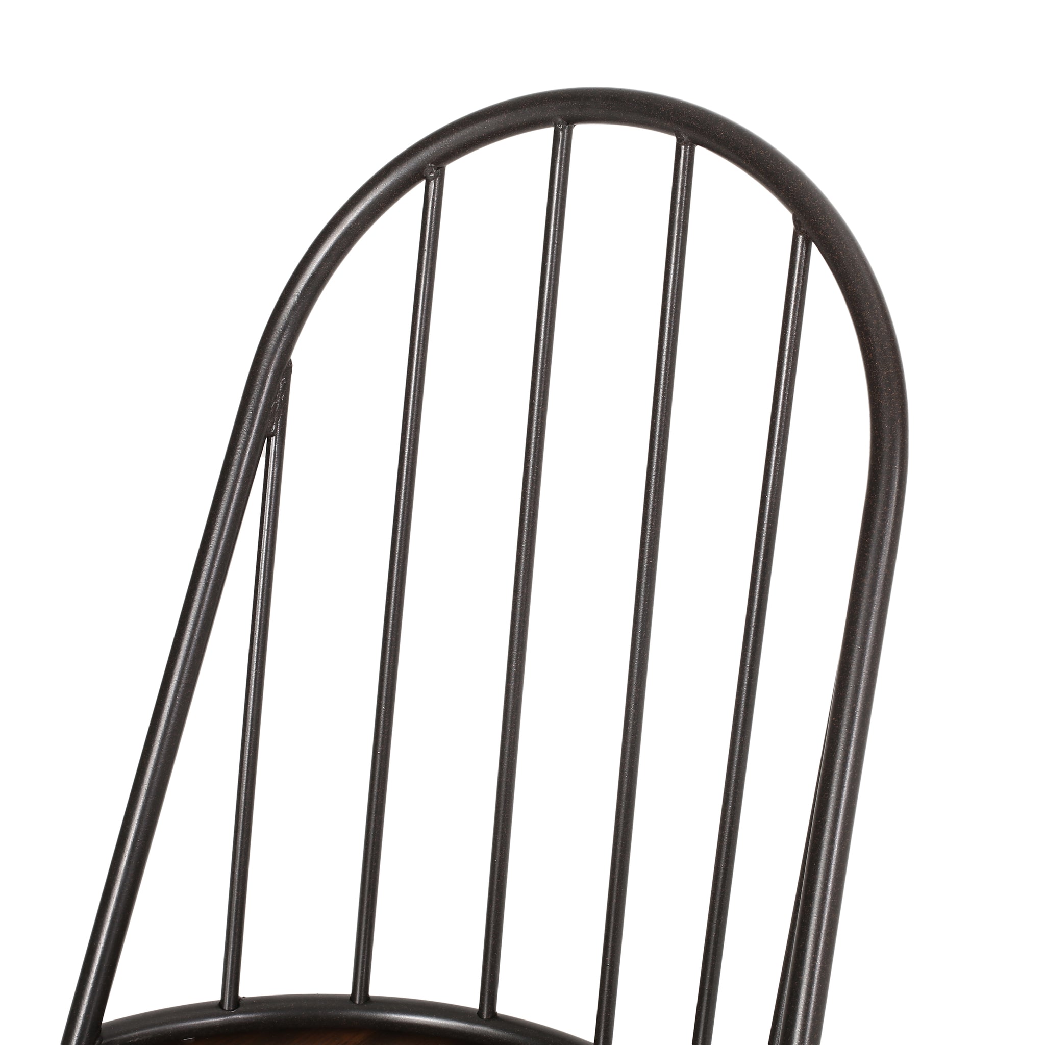 Conwell Farmhouse Spindle Back Dining Chairs, Set of 2, Dark Brown and ...