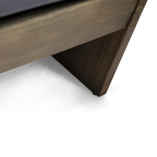 Emma Outdoor Acacia Wood Club Chair with Cushions – GDFStudio