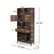 Elon Bookcase With Storage Cabinet & Drawer – GDFStudio